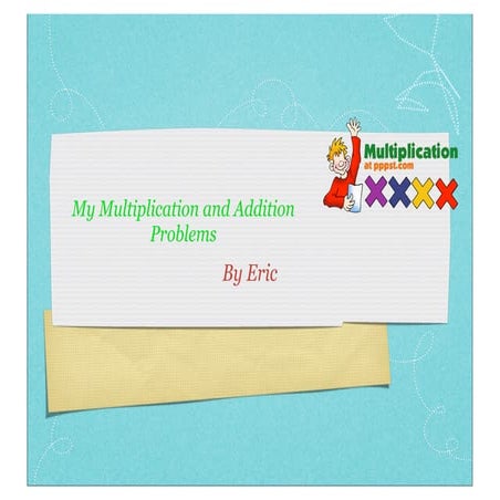 Multiplication Story Eric | PPT