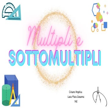 Multipli e Sottomultipli matematica pdff | PDF