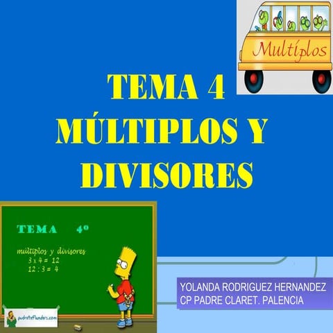 Múltiplos divisores. | PPT