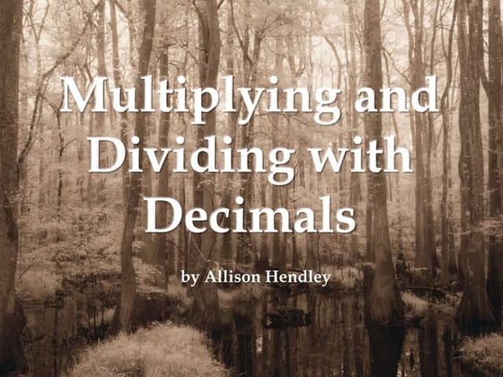 Division of decimals | PPT
