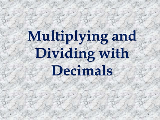 Multiplication Of Decimals multiplication-of-decimals