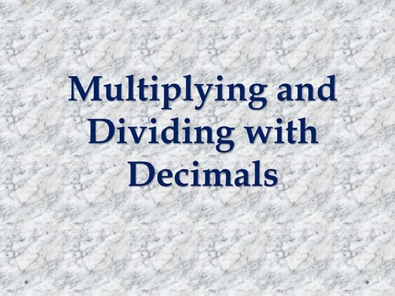 Decimals Add and Subtract | PPT