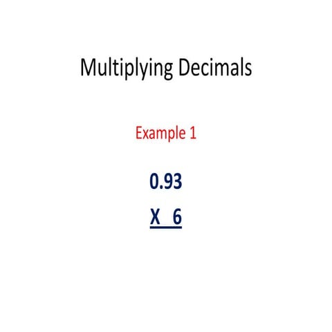 Multiplying decimals | PPTX