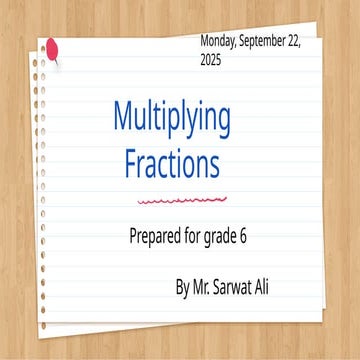 Multiplying divide add subtract Fractions Grade six | PPTX