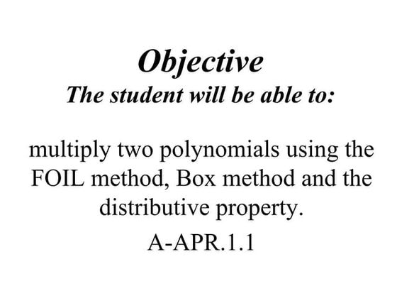 Special products | Math PPT | PPTX