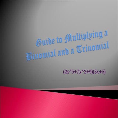 Multiplying polynomials powerpoint | PPT