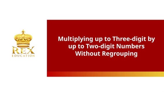Multiplication without and with Regrouping | PPT