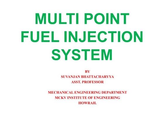 Fuel injection system in ci engine | PPT