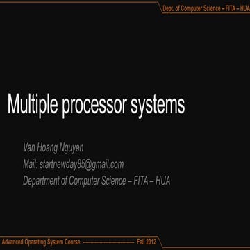 Multiple processor systems | PPT
