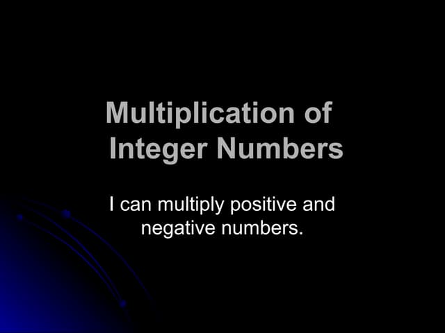 Lesson 2 3 Multiplying Rational Numbers | PPT