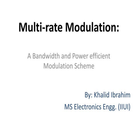 Multirate DSP | PPTX