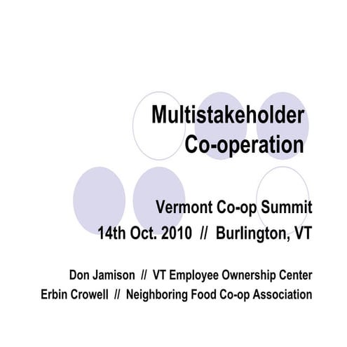 Multistakeholder Cooperation | PDF