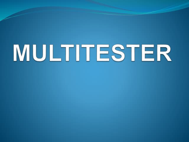 PARTS OF MULTIMETER/MULTITESTER AND ITS USES.pptx