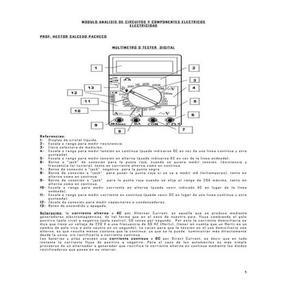 El multimetro | PPTX