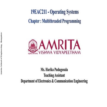 Multithreaded Programming Part Iiipdf Operating Systems Computer 0458