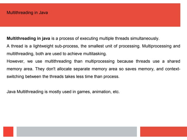 Multithreading In Java Object Oriented Programming Language Ppt 5004