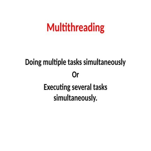 Java Multithreading How To Create Threads Ppt 8511