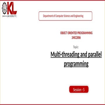 Threading And Multi Threading In Java Pptx