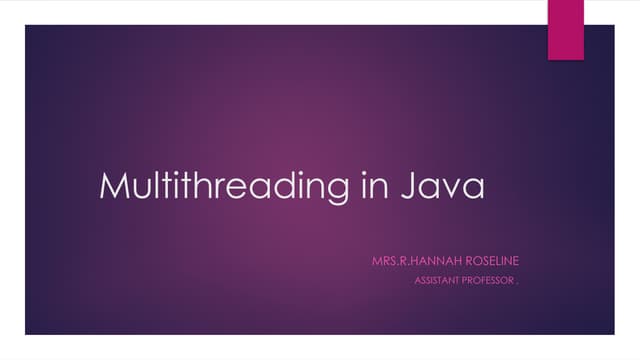 Multithreading Thread And Processinjava 210302183809 Pptx