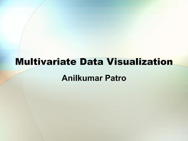 Multivariate Data Visualization Ppt