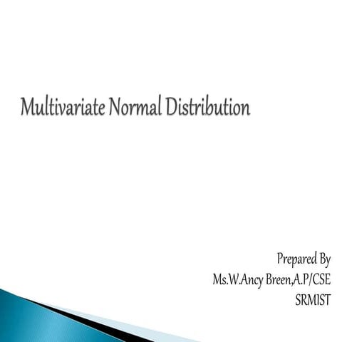 Multivariate and Conditional Distribution | PPT