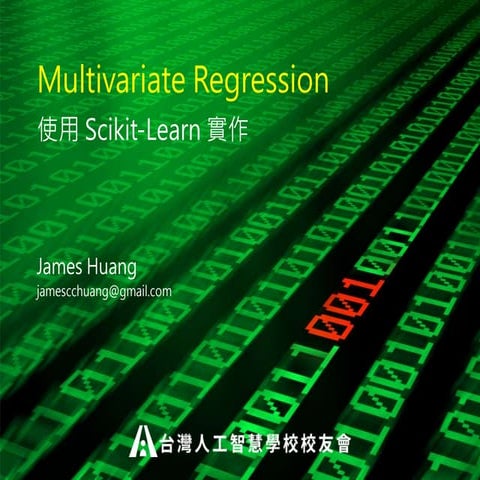 Multivariate regression | PPTX | Computing | Technology & Computing