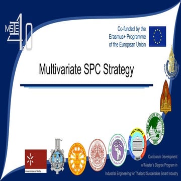 Multivariate SPC Strategy and its uses in different areas | PPTX