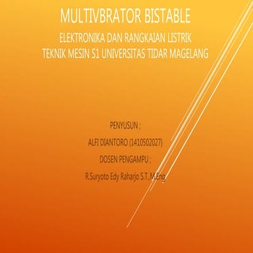 Multivibrator Bestable | PPTX