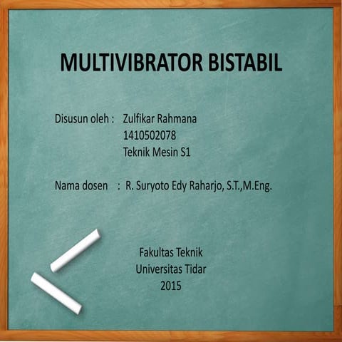Multivibrator Bistabil | PPTX