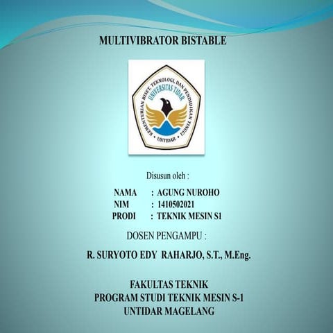 Multivibrator bistable. | PPTX