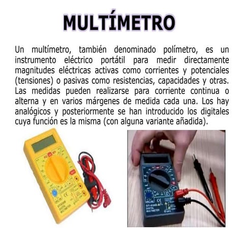 el Multímetro digital | PPTX