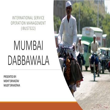 Mumbai Dabbawala | PPTX