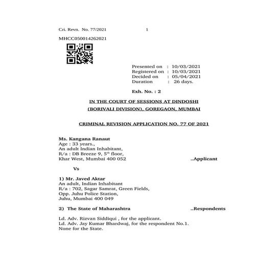 Mumbai sessions court | PDF