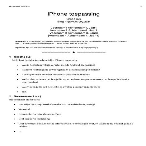 Multimedia: verslag 3 | DOCX