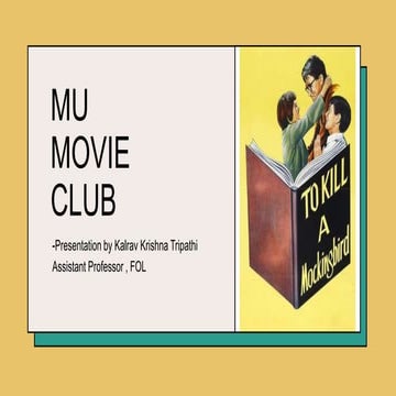 MU_MOVIE CLUB ppt for orientation programe | PPTX