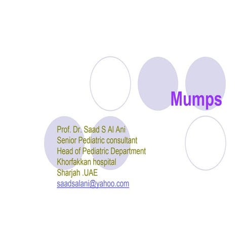 Mumps | PPT