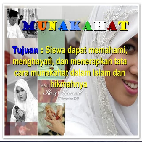 Munakahat dalam Syariat Islam dalam pandangan Fikih | PPT