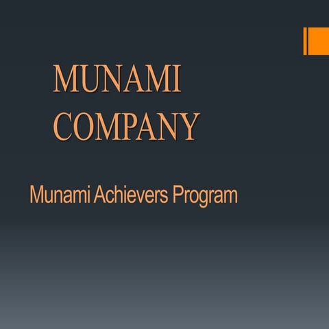 Munami company | PPTX