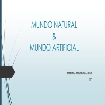 Mundo natural | PPTX