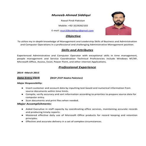 Muneeb Ahmed Siddiqui I believe my experience aligns well with the role's responsibilities. | PDF