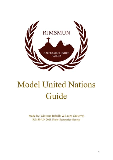 Intro to Model United Nations | PPTX