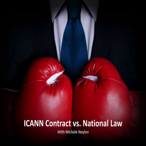 ICANN Contract vs National Law | PPT