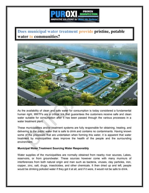 Understanding, Effects, and Applications of Quantum Water Disinfection ...