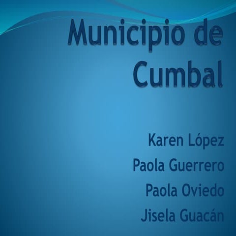 Municipio de cumbal diapositivas | PPTX