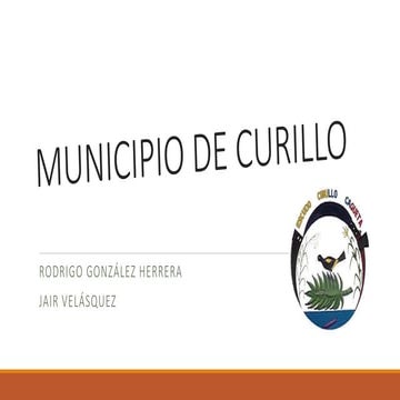 Municipio de curillo impuestos | PPTX