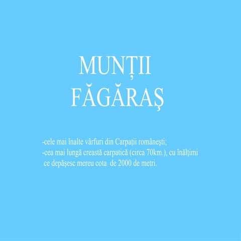 Muntii Fagaras | PPS