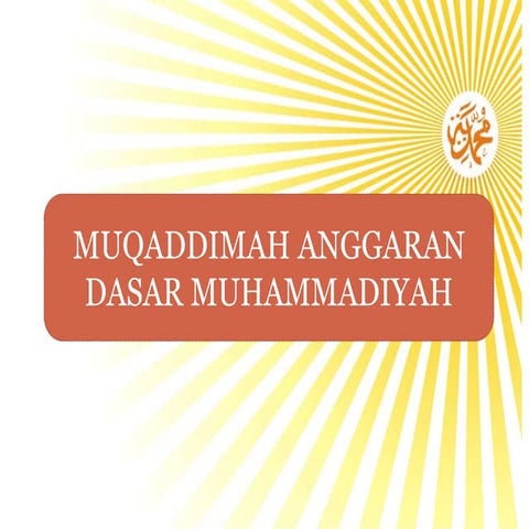 Muqaddimah Anggaran Dasar Muhammadiyah.ppt
