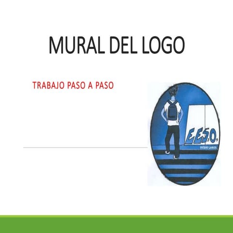 Mural del logo - Paso a paso - EESO N° 309 Ovidio Lagos. | PPTX