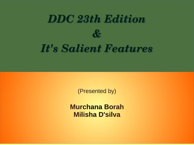 UNIVERSAL DECIMAL CLASSIFICATION-UDC | DOC