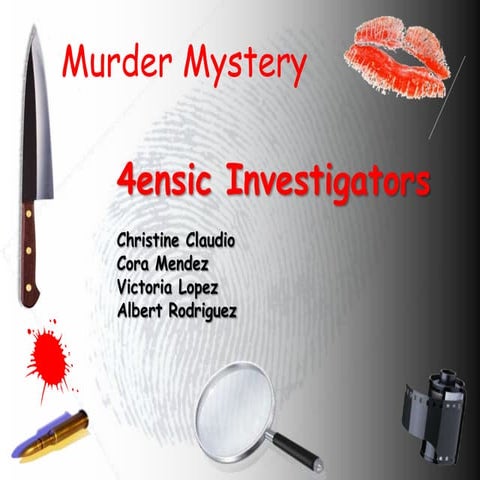 Murder mystery | PPTX